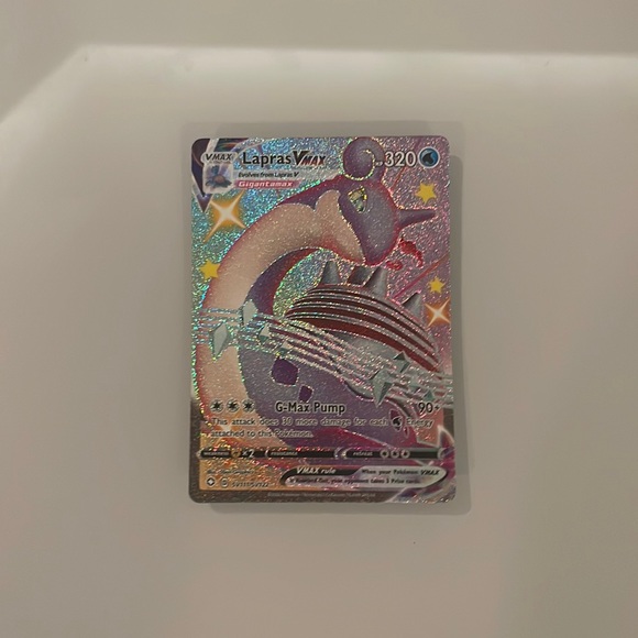Pokemon | Toys | Laprasvmax Full Art Lapras Vmax Pokmon Card | Poshmark